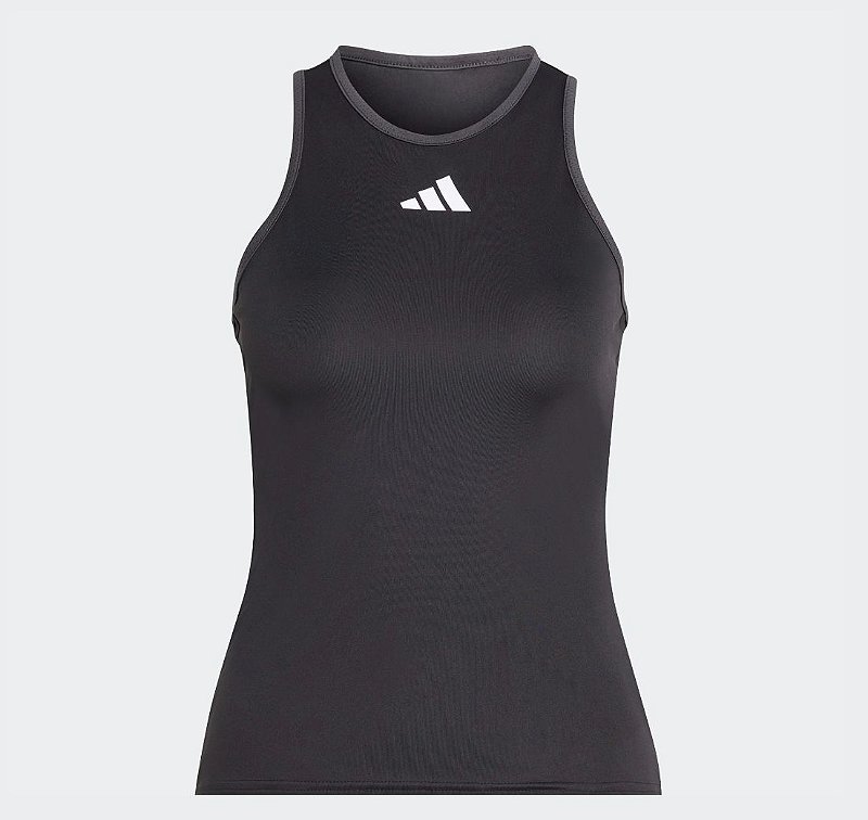 Regata Adidas Tennis Club Feminina Preta - Squash Store