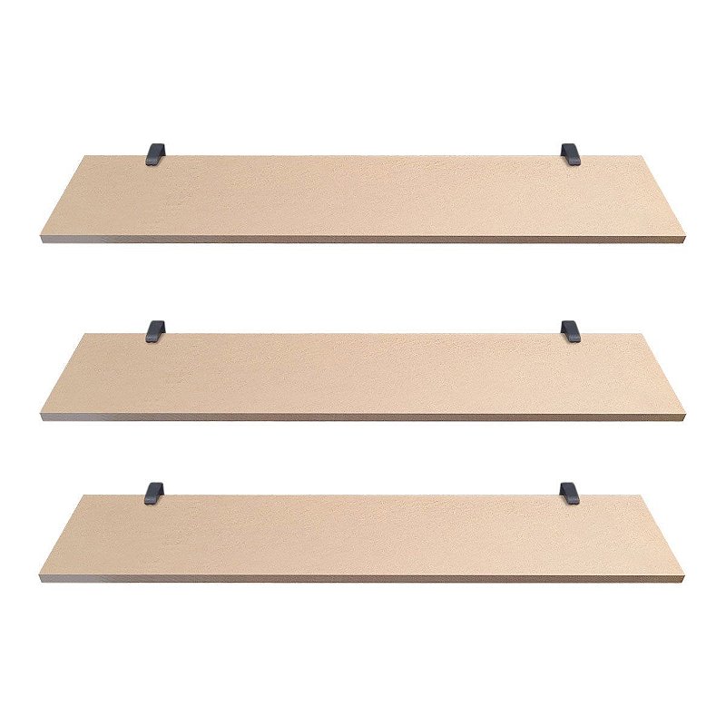 Kit 03 Prateleiras MDF Cru 60x15 - Loja da Isa | Sua casa, seu estilo