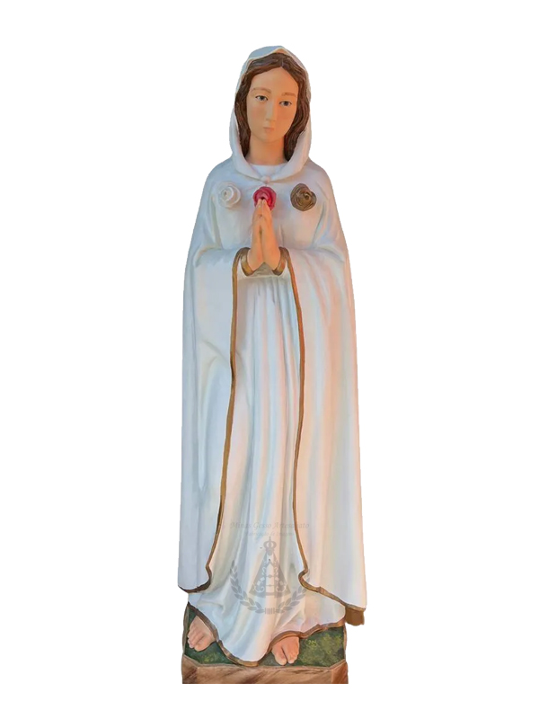 Nossa Senhora Rosa Mística Resina 100 cm - MINAS GESSO ARTESANATO ...