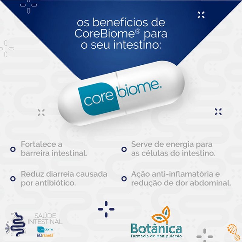 CoreBiome® 300mg - Equilíbrio Intestinal e Imunológico - Farmácia ...