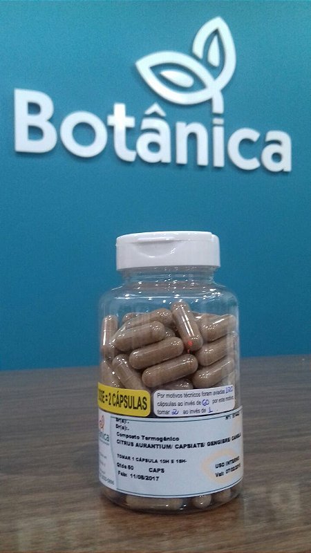 Termogênico composto por capsiate, citrus aurantium, canela e gengibre ...