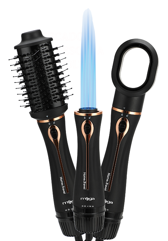 Escova Secadora e Secador Bivolt Home & Travel - 3 EM 1 lançamento ...