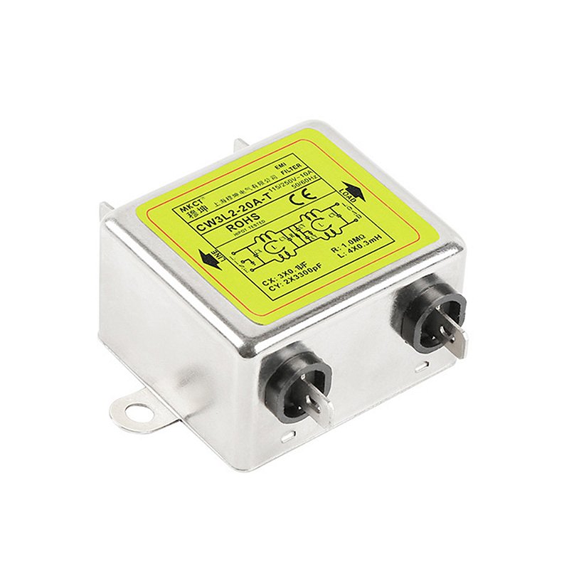 Filtro Supressor de Ruido EMI RFI 20A Filtragem Dupla 115-250Vac - ON ...