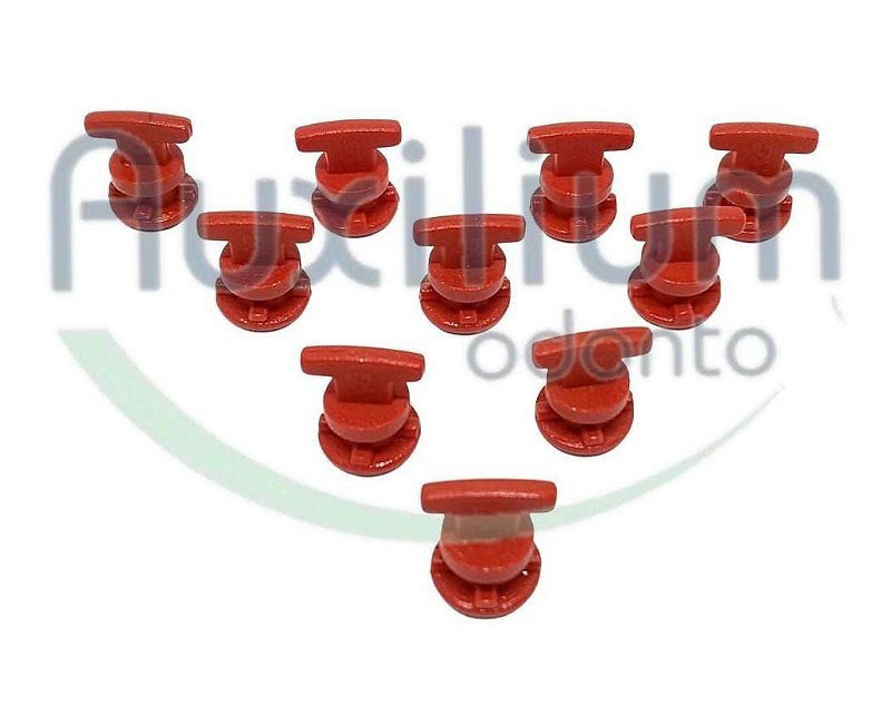 Embolo/pino De Nylon Vermelho Para Autoclaves - Kit 10 Peças - Auxilium ...