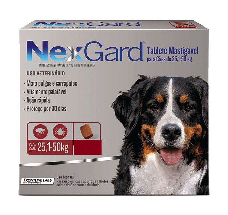 Nexgard Extra Large 25 a 50kg 6.0g Boehringer Ingelheim - Laicão