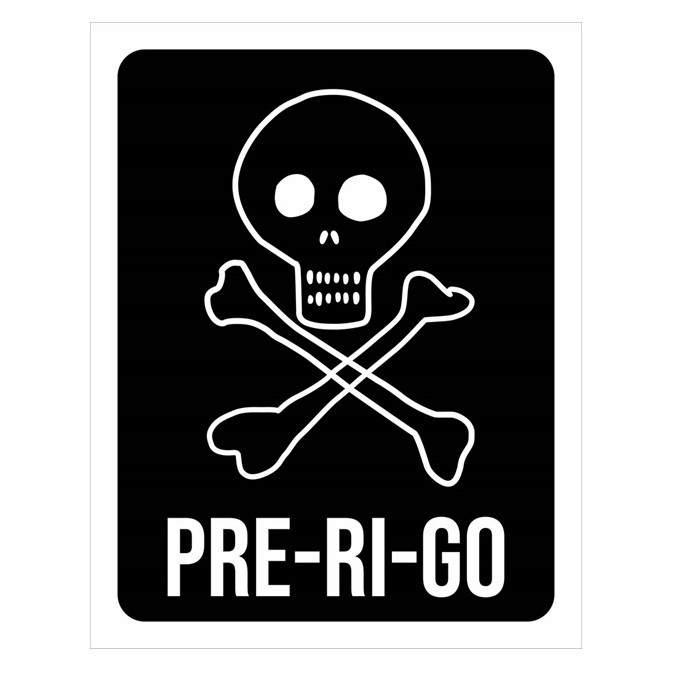 Placa PRE-RI-GO - Reduto do Nerd