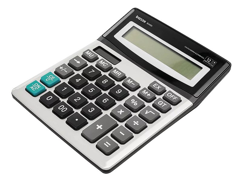 Calculadora De Mesa B3440 - 12 Dígitos - Bazze - Acalanto