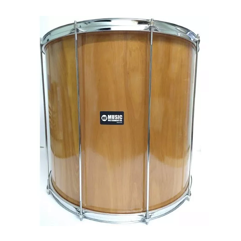 Surdo 24" polegadas Madeira Verniz 420 profissional M Music - Loja de ...