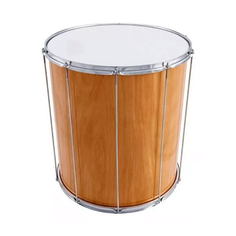 Surdo 18"polegadas Madeira Verniz Aro Bala 322AB profissional M Music ...
