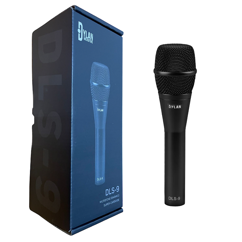 Microfone Dylan DLS-9 Dinâmico Supercardióide profissional c/ case - Loja de Instrumentos ...