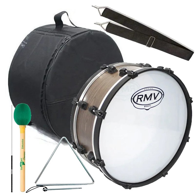 Kit Zabumba Rmv 20 Castanho triangulo Maçaneta Bacalhau bag - Loja de ...