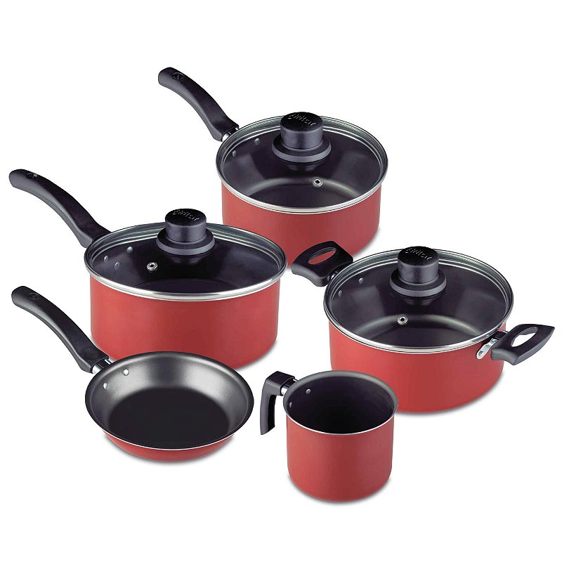 Conjunto de Panelas Milão Bordô - Eirilar - Loja Eirilar | Panelas e ...