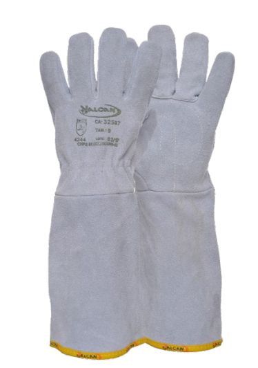 Luva de raspa longa - Macservice - Equipamentos de Segurança - EPIs