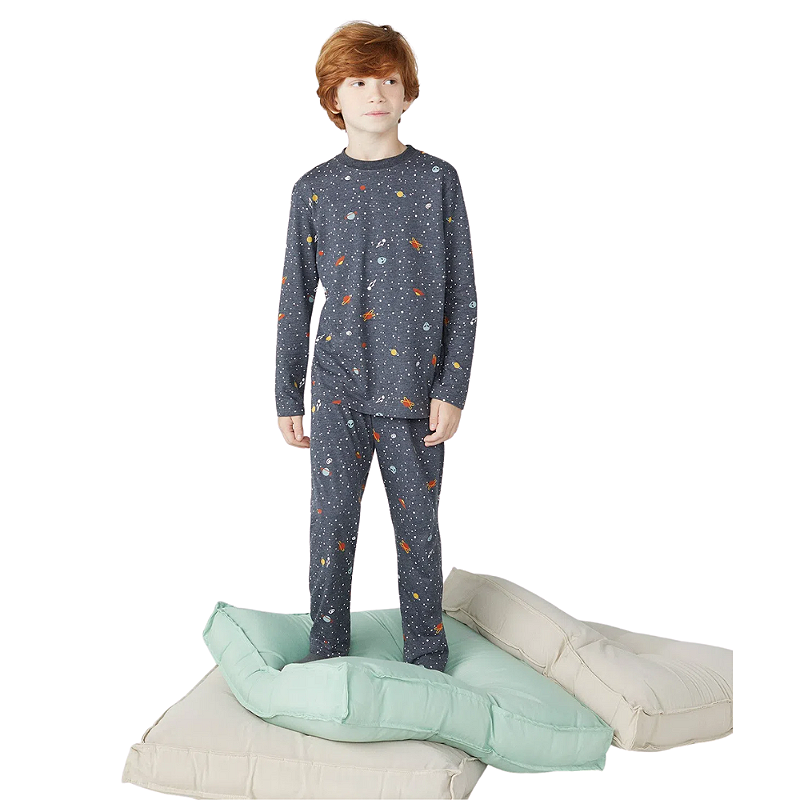 Pijama Hering Manga Longa Estampado Em Algodão Infantil Menino - Ernest ...