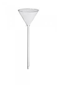 Funil analítico liso haste longa Diam. 100mm Cap.125ml - Ciruvix ...