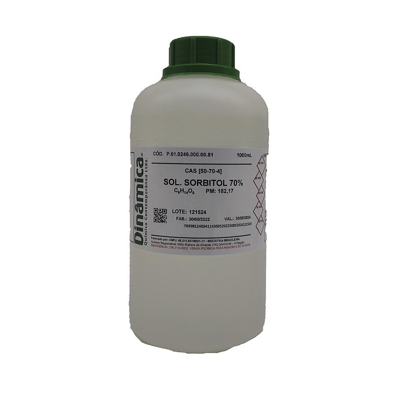 Sorbitol 70% Solução Frasco 1000ml - Ciruvix - Produtos científicos ...