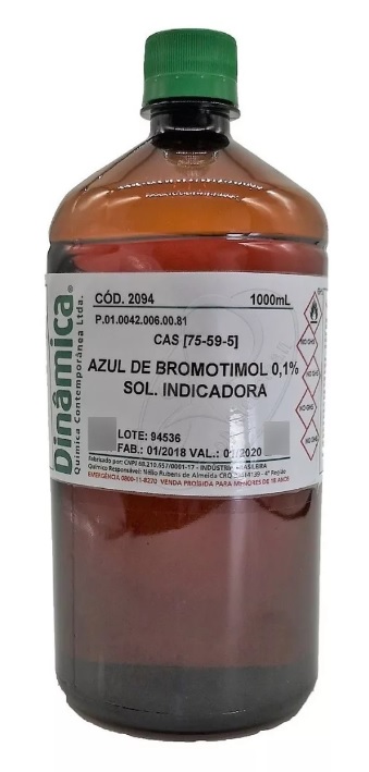 Azul De Bromotimol Sol. Indicadora (ph 6,0 - 7,5) 1000ml - Ciruvix ...