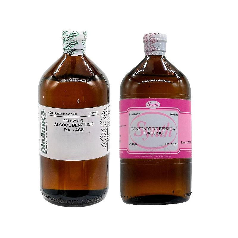 Álcool benzílico PA ACS 1LT e Benzoato de Benzila 1LT CIRUVIX - Ciruvix ...