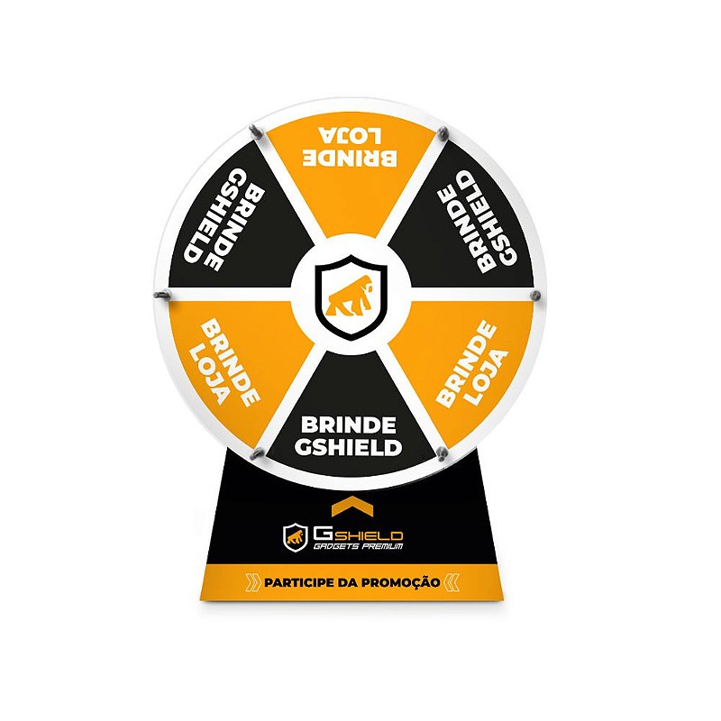 Roleta para ações promocionais - Revendedor autorizado - Gshield ...