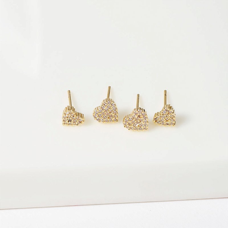 Duo Corações Zircônias Incolor | Veridiana Quirino - Loja - Veridiana ...