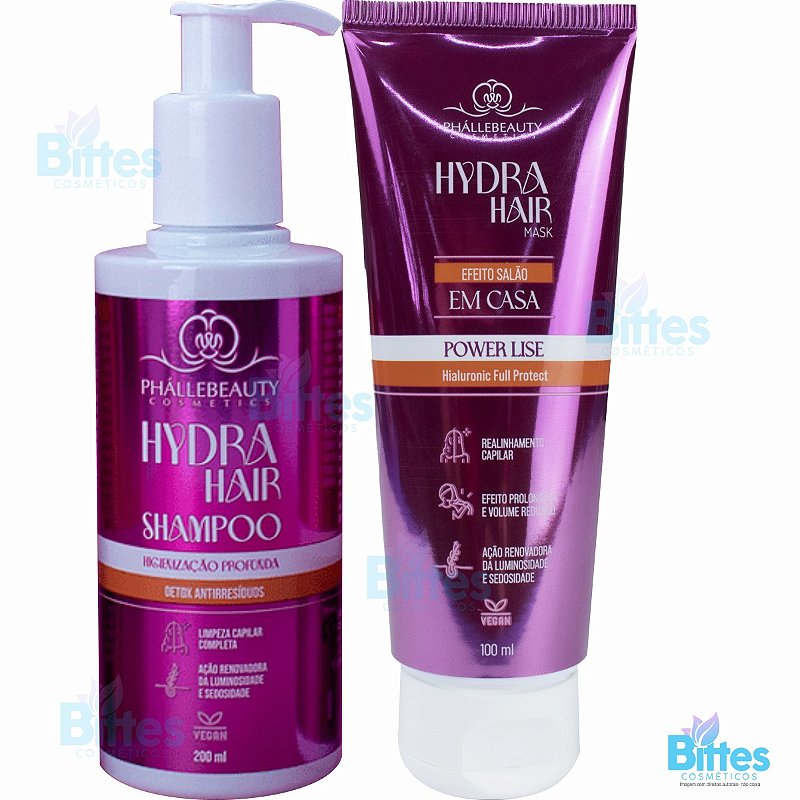 KIT HYDRA HAIR PHÁLLEBEAUTY PROGRESSIVA DE CHUVEIRO SEM FORMOL - Bittes ...