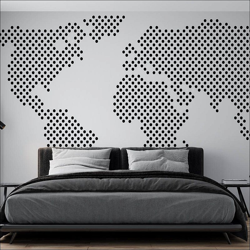 Papel de Parede Mapa mundi em Bolinhas | AloPapers.com.br - Alô Papers