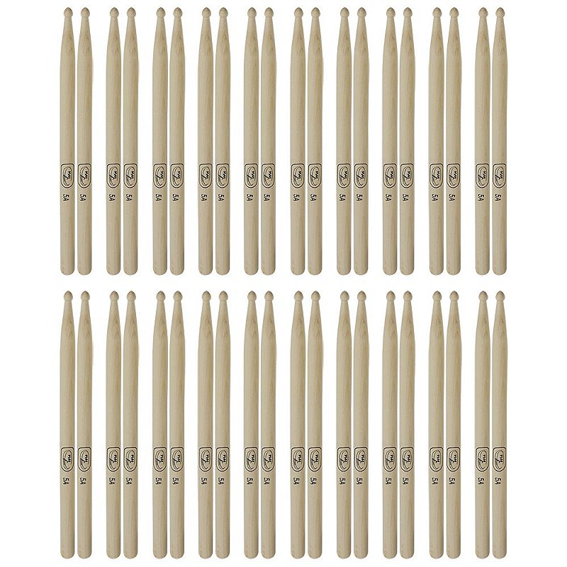 Kit com 20 Pares de Baquetas para Bateria Maple 5A New York - Samba ...