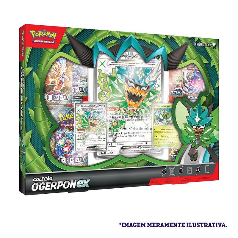 Card Pokémon Box Ogerpon Ex - LOJA GAMEUP