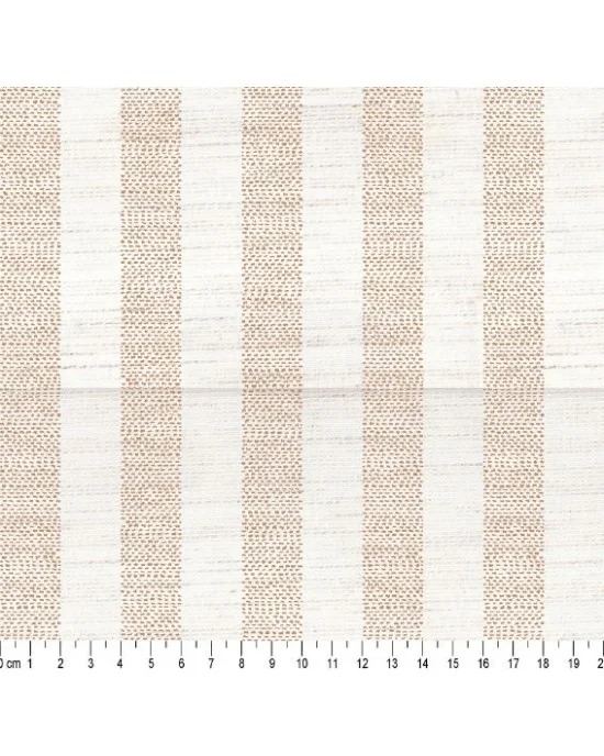 Tecido Linho Misto Listrado Bege 70% Algodão 50cm x 1,50mt - Loja de ...