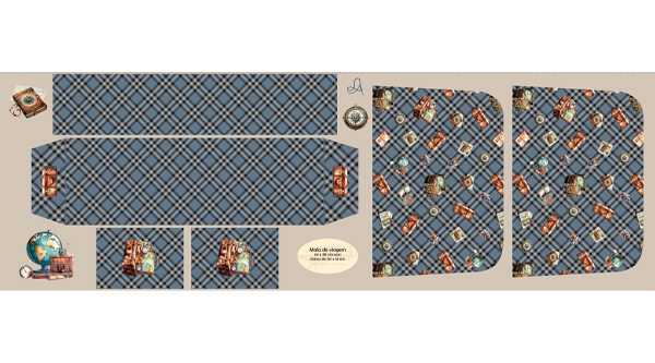 Tricoline Digital Molde Mala Luciana Angarten, 50cm x 1,50mt - Loja de ...