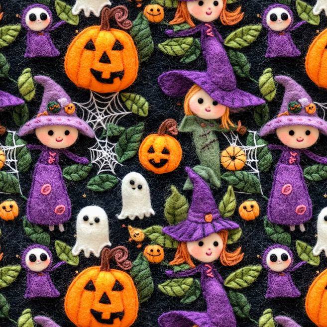 Tricoline Halloween Hall Bruxinhas 100%Algodão 50cm x 1,50mt - Loja de ...