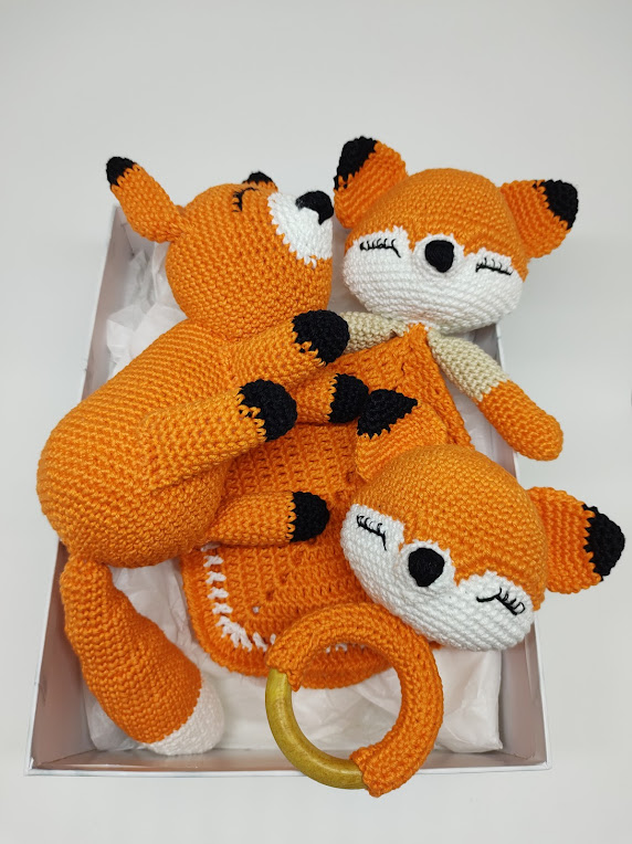 Kit Raposinhas para Bebê - Linhaeciaatelie.com.br - Produtos feitos com ...