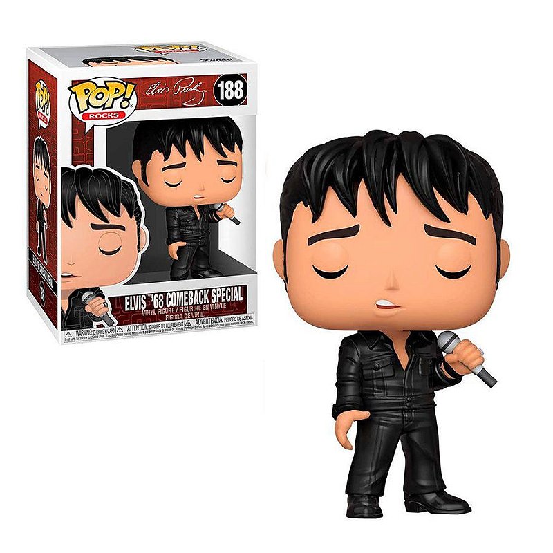 Funko Pop 188 Elvis Presley Comeback Special - Art Rock Camisetas ...