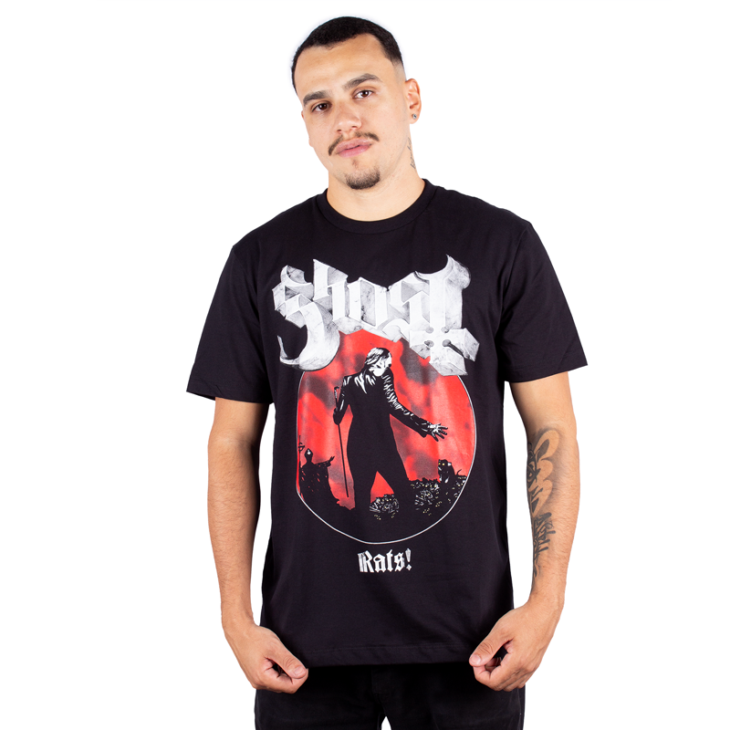 Camiseta Ghost Rats Preta Oficial - HO HO ROCK DA ART ROCK - FAÇA ...