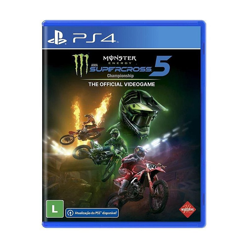 Monster Energy Supercross 5 - The Official Videogame - PS4 - Loja Zeus ...