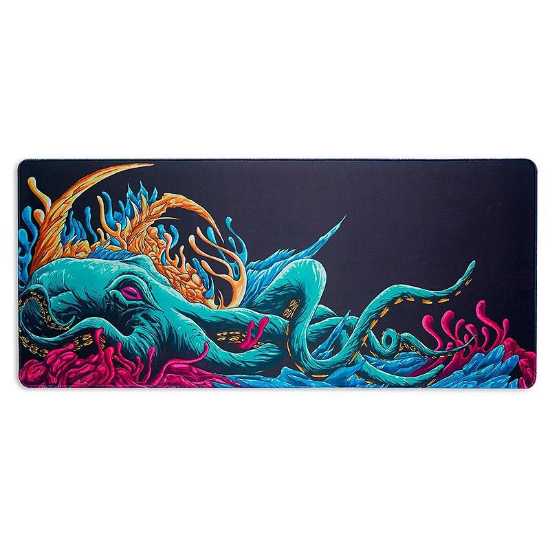 Mousepad Gamer Dazz Deskmat Octopus, MP114A, 90 X 30cm - Loja Zeus Games
