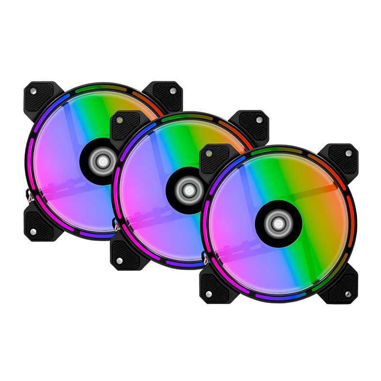 Kit Cooler Z200 RGB, 3 fans, RGB, 120mm, Com Controladora - Loja Zeus Games