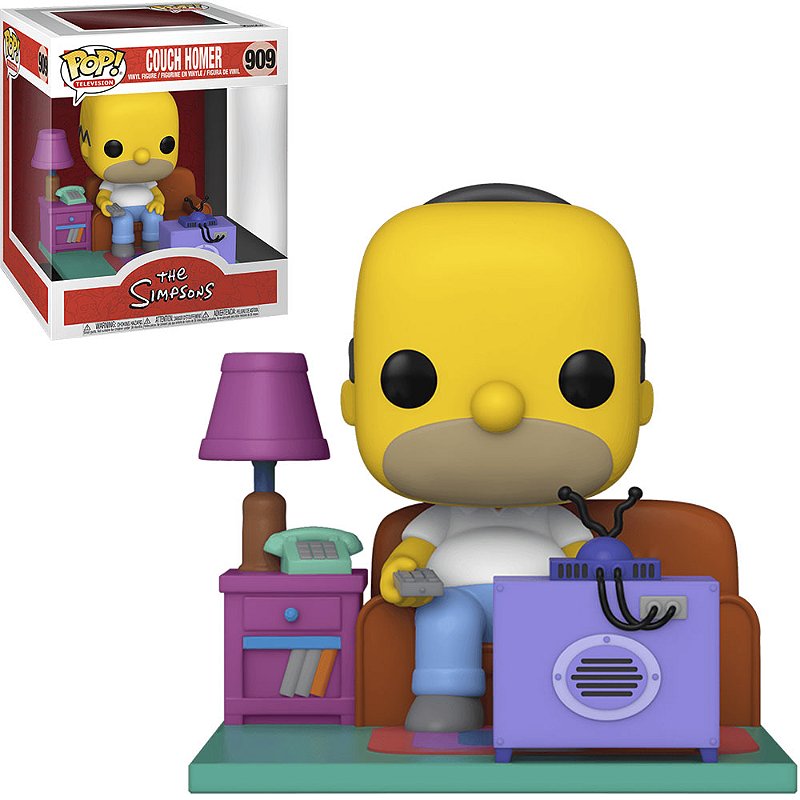 Funko Pop! Os Simpsons - Homer Simpson, Couch Homer 909 - Loja Zeus Games