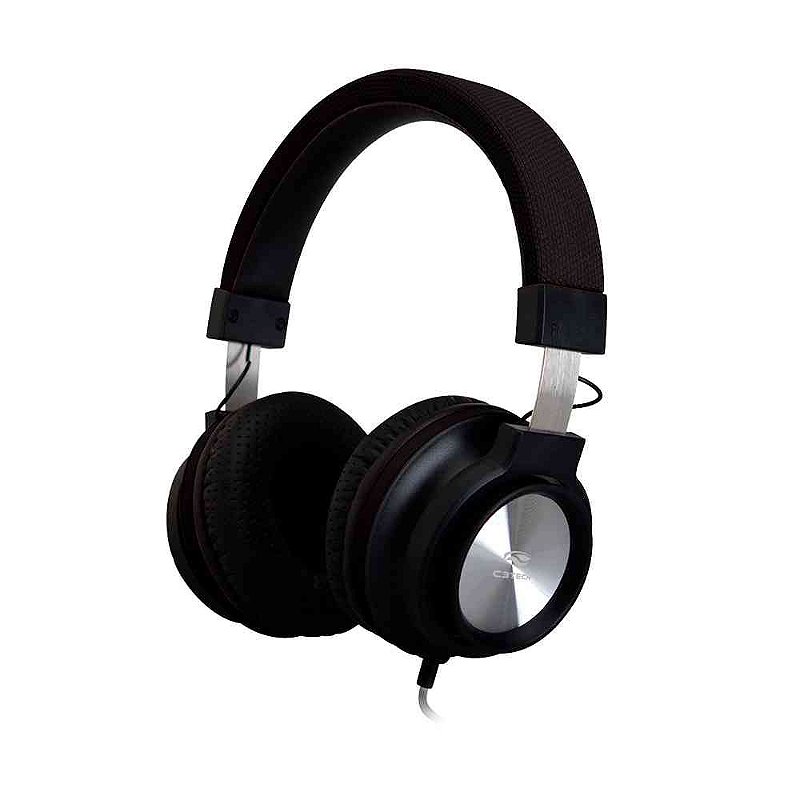 Headphone C3 Tech PH-300, Com Microfone, Preto - Loja Zeus Games