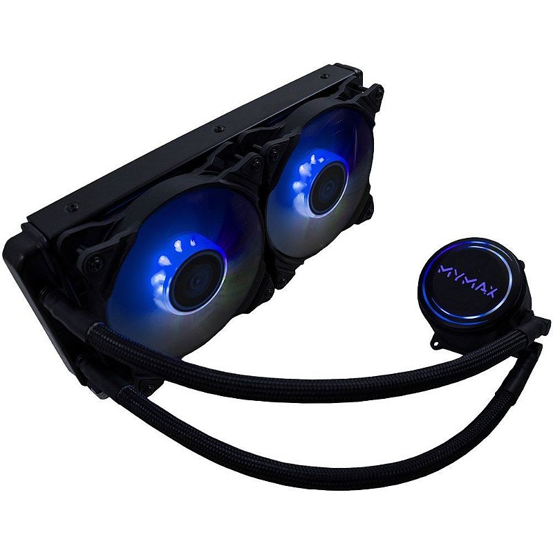 Water Cooler Mymax New Algor 240mm AMD e Intel LED Azul - Loja Zeus Games