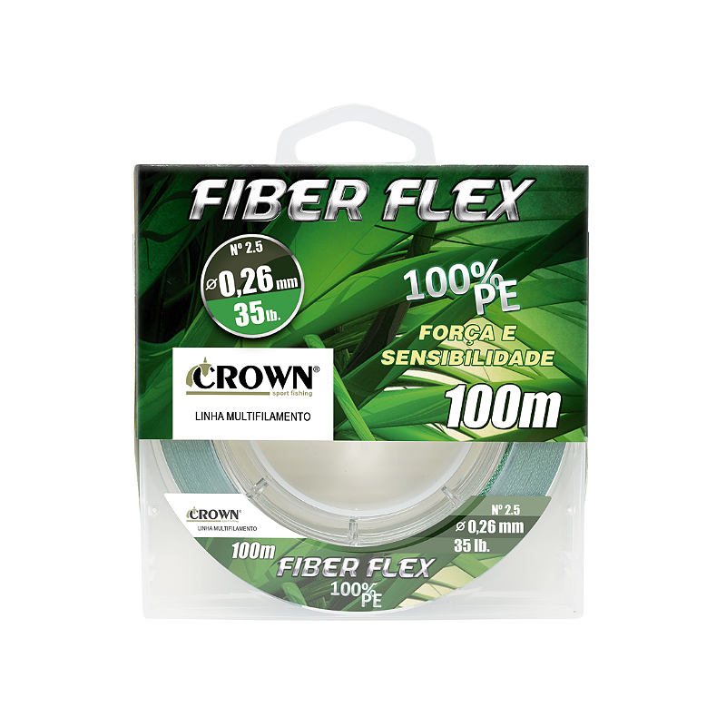 Linha Multifilamento Fiber Flex Verde 4 fios 100m - LUPASI Pesca & Camping