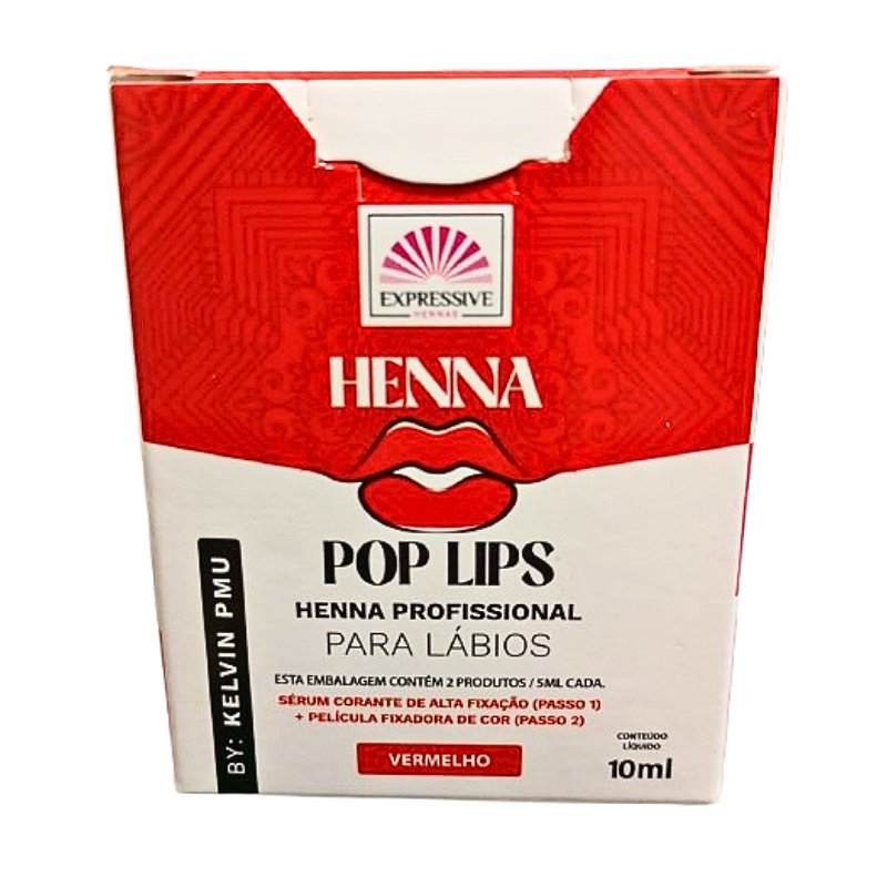 Kit Henna Labial Pop Lips Expressive - Dani Beleza - se tem beleza é a ...