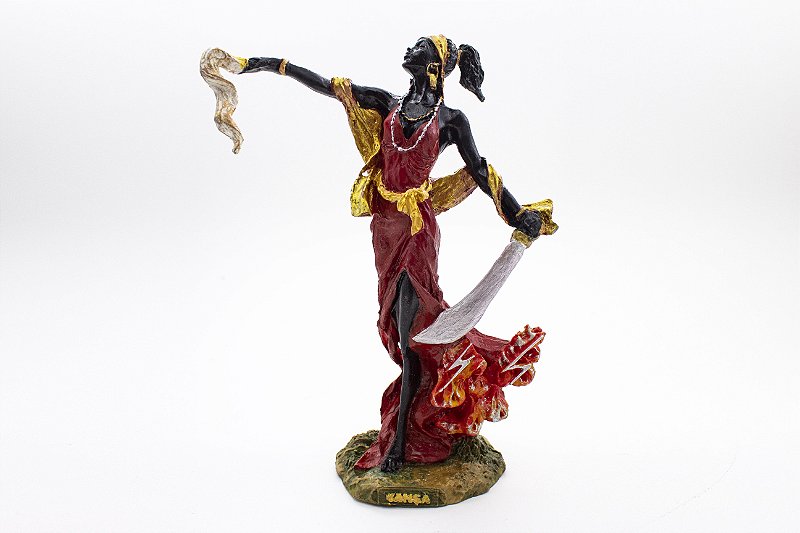 Imagem Iansã 2 Resina 21 cm - Amém decoração religiosa