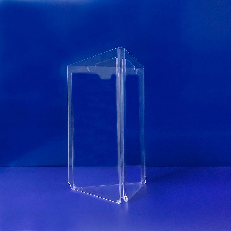 Display Triangular 3 Faces P/ Mesa / Porta Menu Eventos - Acrílico Center