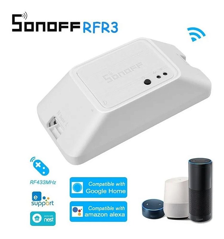 SONOFF RFR3 WIFI Interruptor de Controle de RF DIY Inteligente - Sua ...