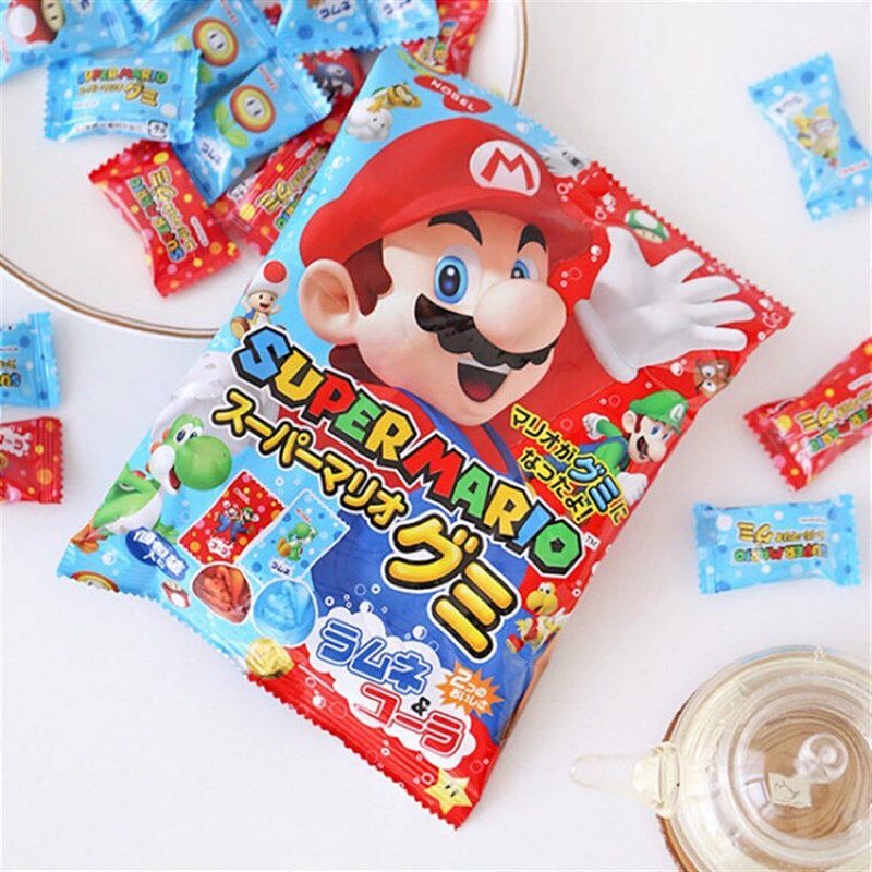 Bala Goma Super Mario sabor Coca Cola e Soda - Made In Korea Minas