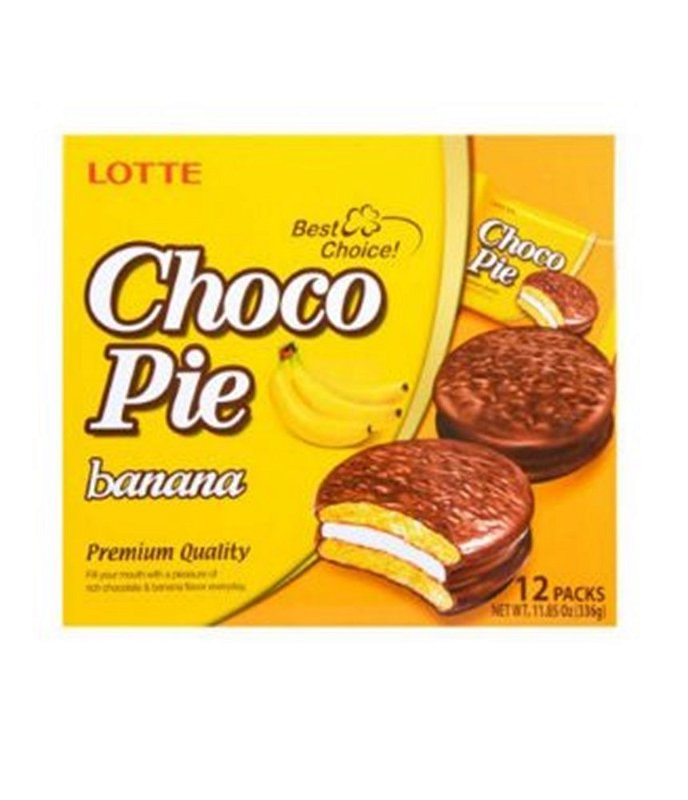 Choco Pie Banana 12 Unid - Made In Korea Minas
