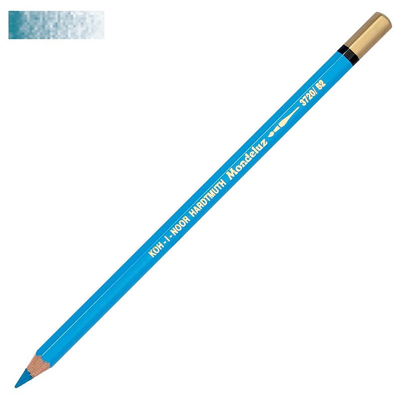 Lápis de Cor Aquarelável Mondeluz Avulso Azure Blue 52 - Artistika ...