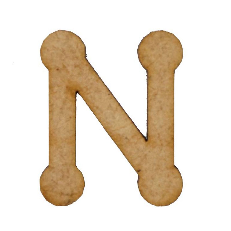 Letra MDF Cru 1,5cm N - Artistika | Loja de Materiais Artísticos Online