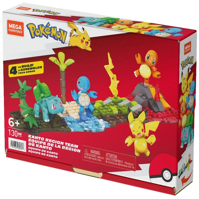 Mega Construx Pokémon Kanto Team - Blanc Toys - Onde brincar vai além ...